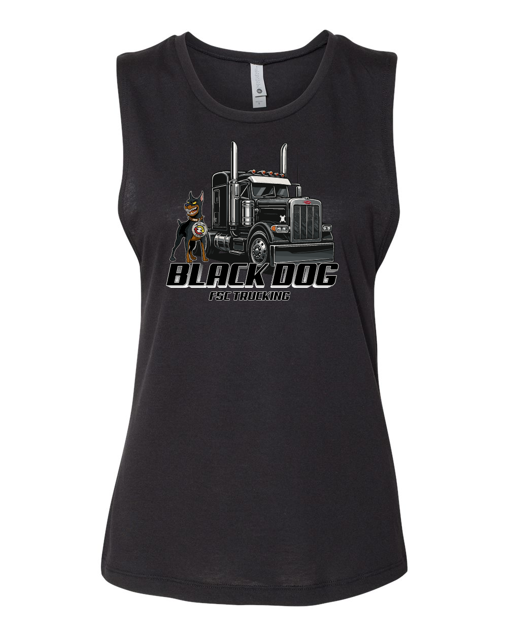 "Black Dog" Ladies Sleeveless Shirt – FSC Trucking