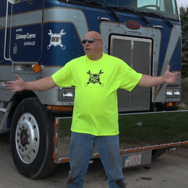 FSC OG Freedom Shop Shirt (Safety Green Hi-Vis) – FSC Trucking